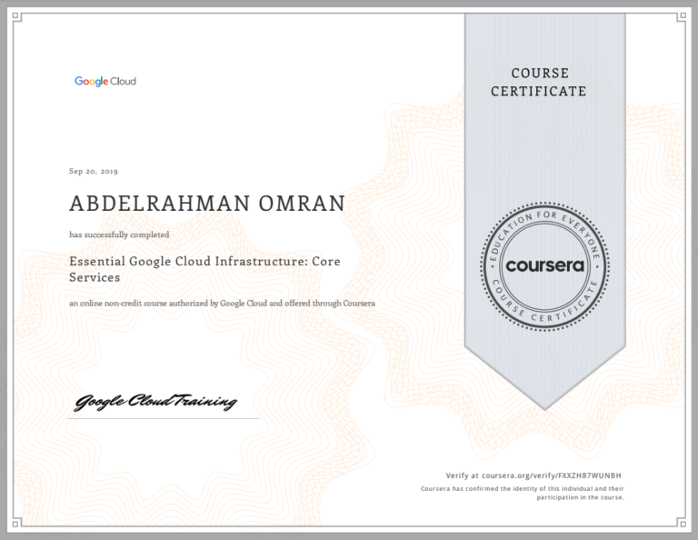 Essential Google Cloud Infrastructure: Core Services - Abdelrahman Omran